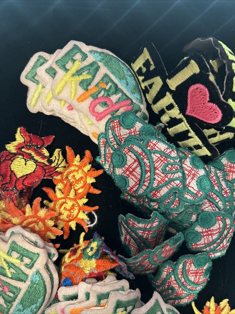 Vintage Patch Lot Earth & Sun Fish Patches Various Types – House of Dow