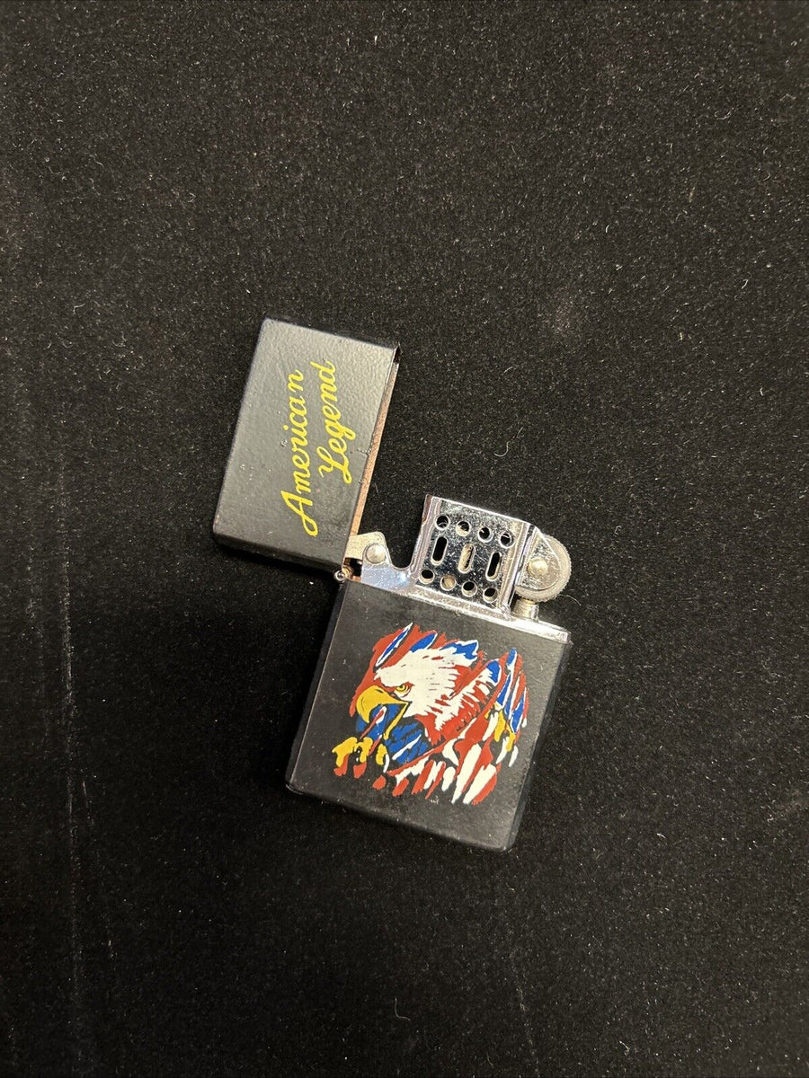 Vintage Lighter American Legend Eagle in Black Deadstock NOS Biker ...